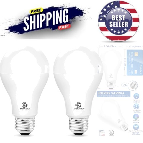 Eco-Friendly 20W LED Bulbs - 2 Pack Soft White 2700K Dimmable, 150W ...