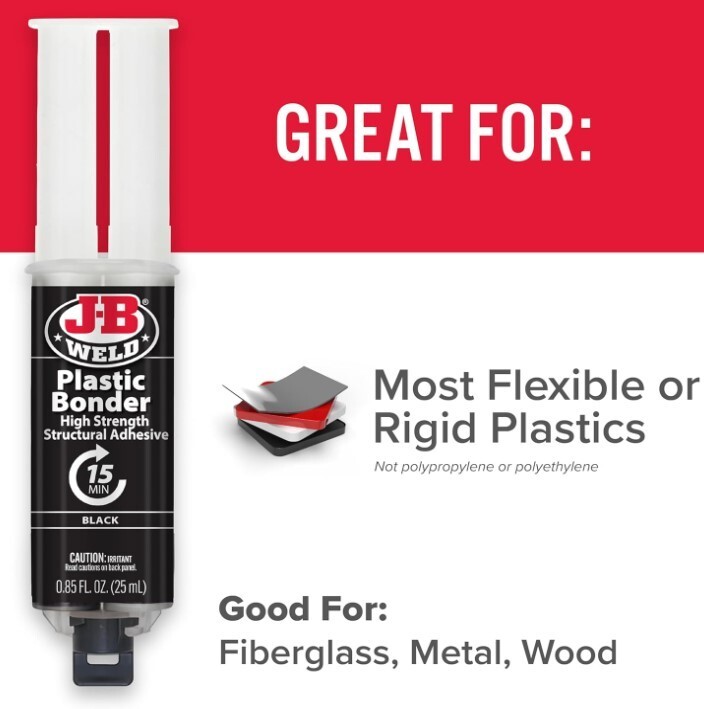 2 Pack J-B Weld Plastic Bonder Adhesive Filler Bonder Sealer Repair ...