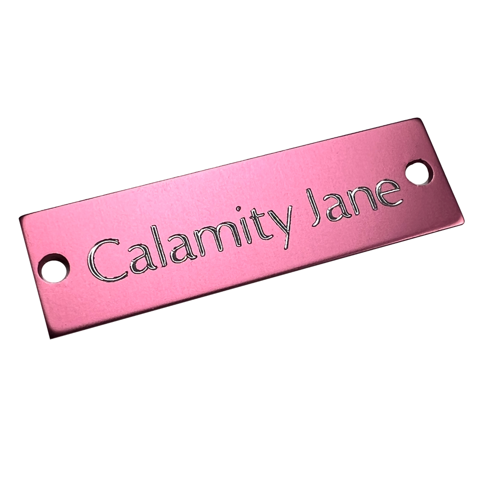 Custom Engraved Tags Personalized NAME PLATE ID Tags Four Colors ...