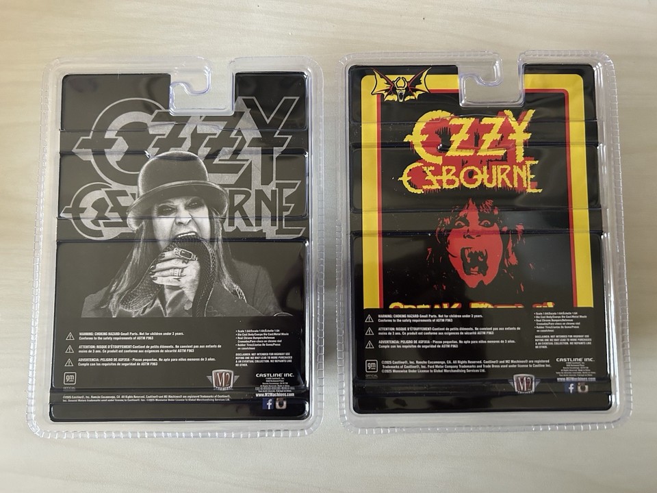 M2 Machines Rock Legends Ozzy Osbourne Set 1968 Camaro SS + 1987 Grand ...