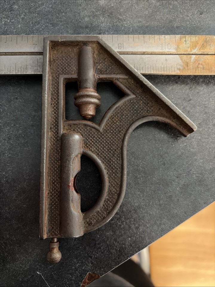 L.S. Starrett Co. Athol Mass Vintage Combination Square 12" Ruler | eBay