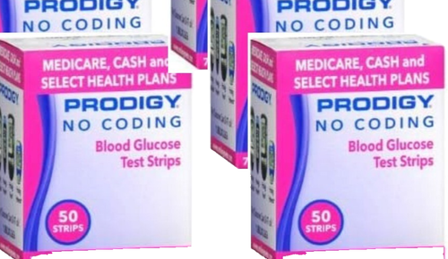Prodigy Blood Glucose Test Strips 2 Boxes Of 50 Count Exp: 04/28/2027 ...