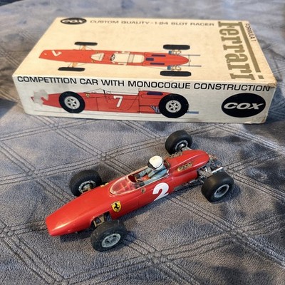 Cox #9400 Ferrari F1 1:24 Magnesium Chassis Slot Car 1960s Vintage W ...