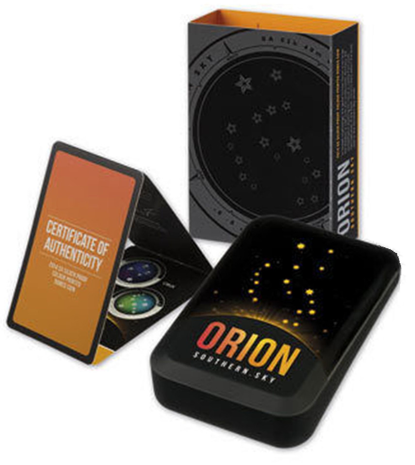 2014 1Oz Silver Domed Constellation Orion $5 Coin NGC PF69 SOUTHERN SKY ...