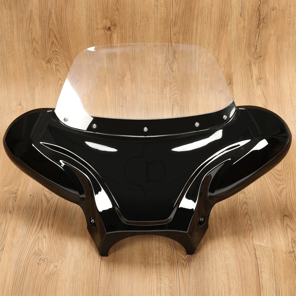 Universal Front Fairing Batwing Windshield Windscreen For Harley Yamaha ...