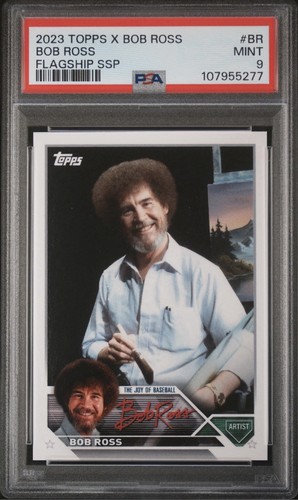 2023 Topps X Bob Ross The Joy of Baseball Bob Ross Flagship #BR SSP PSA ...