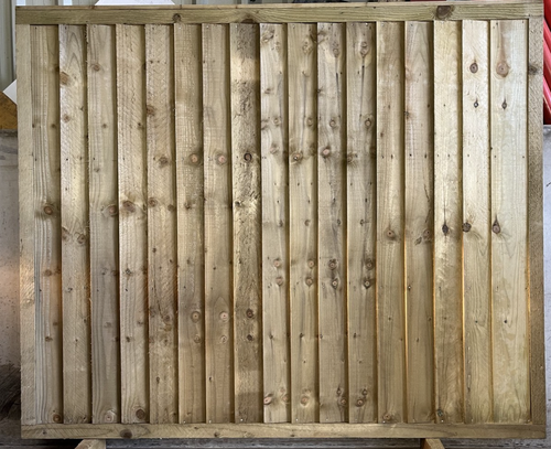 Heavy duty fully framed Feather edge / Vertical board panel | eBay UK