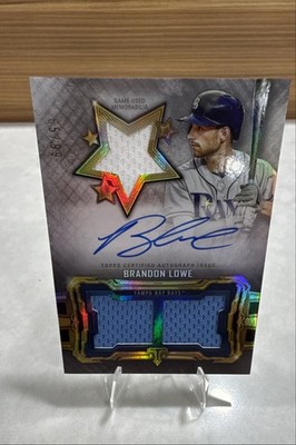 2020 Topps Triple Threads - Auto Relics Brandon Lowe #RFPAR-BL 65/99 ...