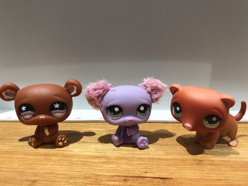littlest pet shop LPS Rare Hasbro #334 ferret #671 brown bear #2511 ...