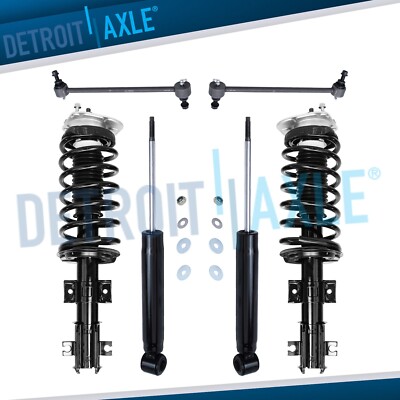 FWD Front Struts Rear Shock Absorbers Sway Bars for 1993-2000 Volvo S70 ...