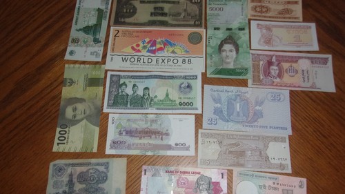 Lot of 15 Different World Bank Notes from Various Countries C6a | eBay