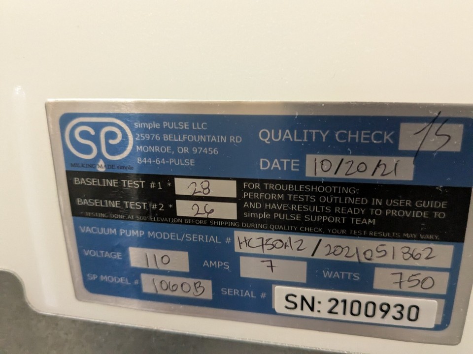 Simple Pulse Goat milking machine complete set up | eBay