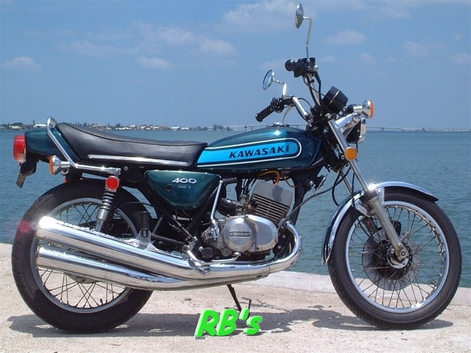 Kawasaki S3 400 Triple 1974 S3, Blue, Decal set - The BEST! | eBay