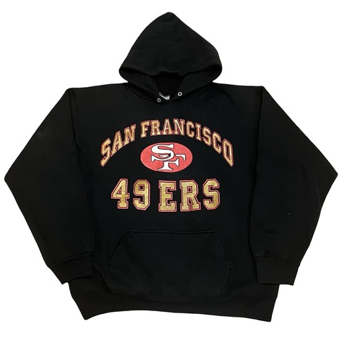Vtg 90s Logo 7 San Francisco 49ers Hoodie Black Large | eBay UK