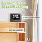 Atomic Alarm Clock - Large Color Display Digital Desk Clock - with ...