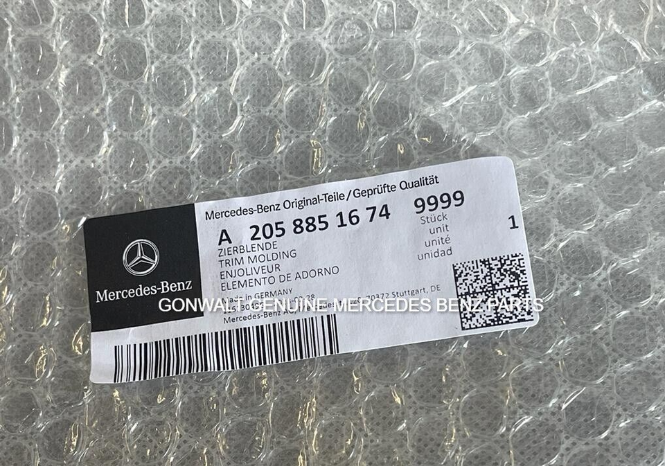 Mercedes Benz Genuine C Class 2015-2020 Front Lower Cover OE ...