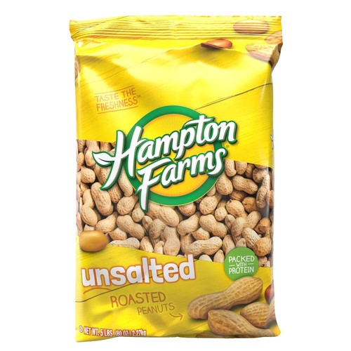 Hampton Farms -USA Grown- Fancy Roasted In-Shell Unsalted Peanuts/ Exp ...