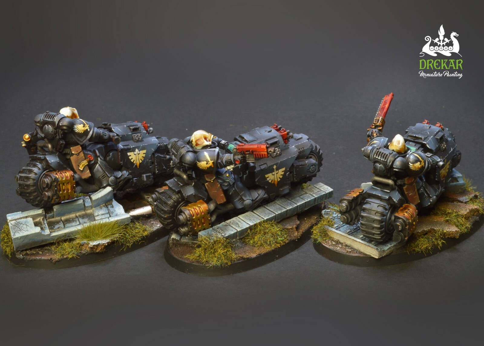 Ravenwing Outriders Dark Angels ** COMMISSION ** painting | eBay