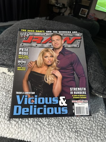 WWE Raw Magazine May 2004 Trish Stratus Christian WrestleMania W ...