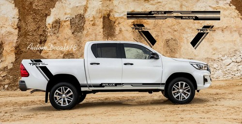2016 - 2022 Toyota Hilux TRD OFF ROAD Side and Bed graphics stripe ...