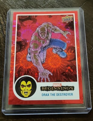 Drax Red Supernova Card #58 Marvel Beginnings | eBay