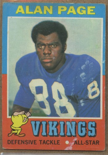 1971 Topps #71 Alan Page Minnesota Vikings Hall-of-Fame | eBay