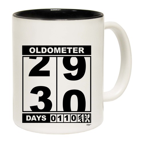 Oldometer 29 30 Birthday GIFT BOXED Funny Mugs Novelty Coffee Mug 30th ...