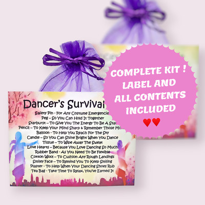 Dancer's Survival Kit ~ Fun Novelty Keepsake Gift & Greetings Card ...