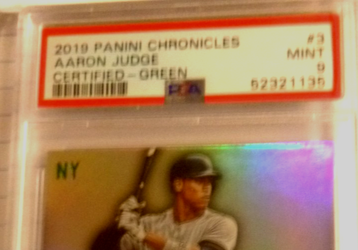 2019 PANINI CHRONICLES #3 AARON JUDGE 3 CARD WHITE, GREEN ,RED PSA 9 | eBay