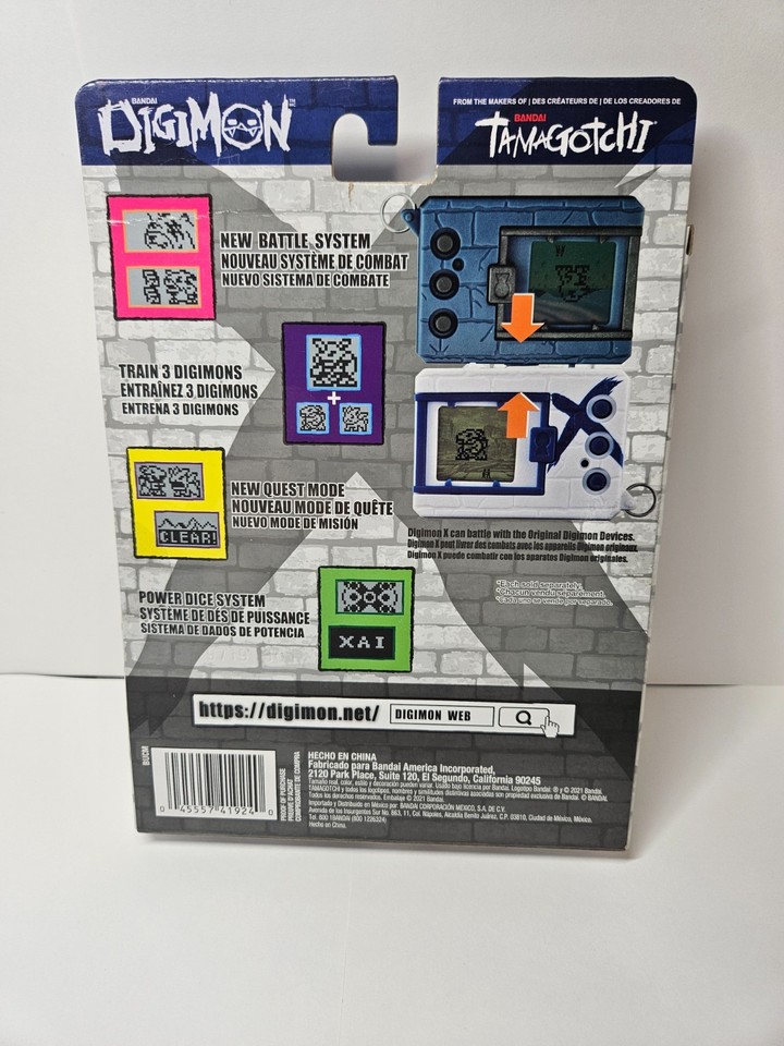 New Bandai Digimon X Tamagotchi Green/Purple Digivice Virtual Pet ...