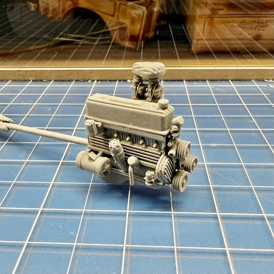 Custom Chevy 235 Engine w/ Finned parts - V6 Straight Six 6 Stovebolt 1 ...