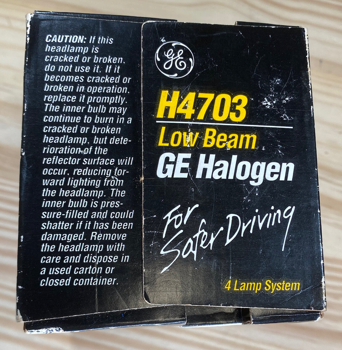 GE Low Beam Halogen Headlight H4703 Replacement Bulb 12V Left Front 4 ...