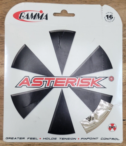 New Sealed-TNT Gamma Asterisk 16G Tennis String 1.30mm 40 feet (12.2m ...