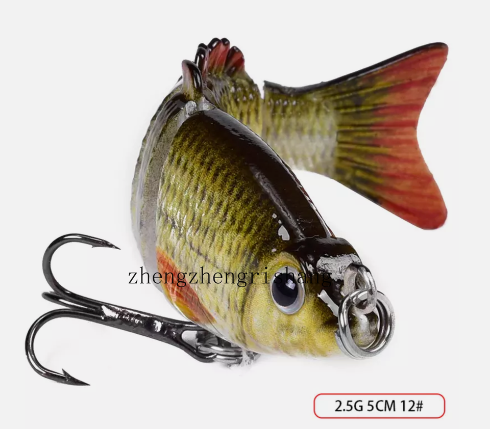 6pcs Mini Fishing Lure Swimbait 5cm/2.5g Crankbait Hard Bait Multi ...