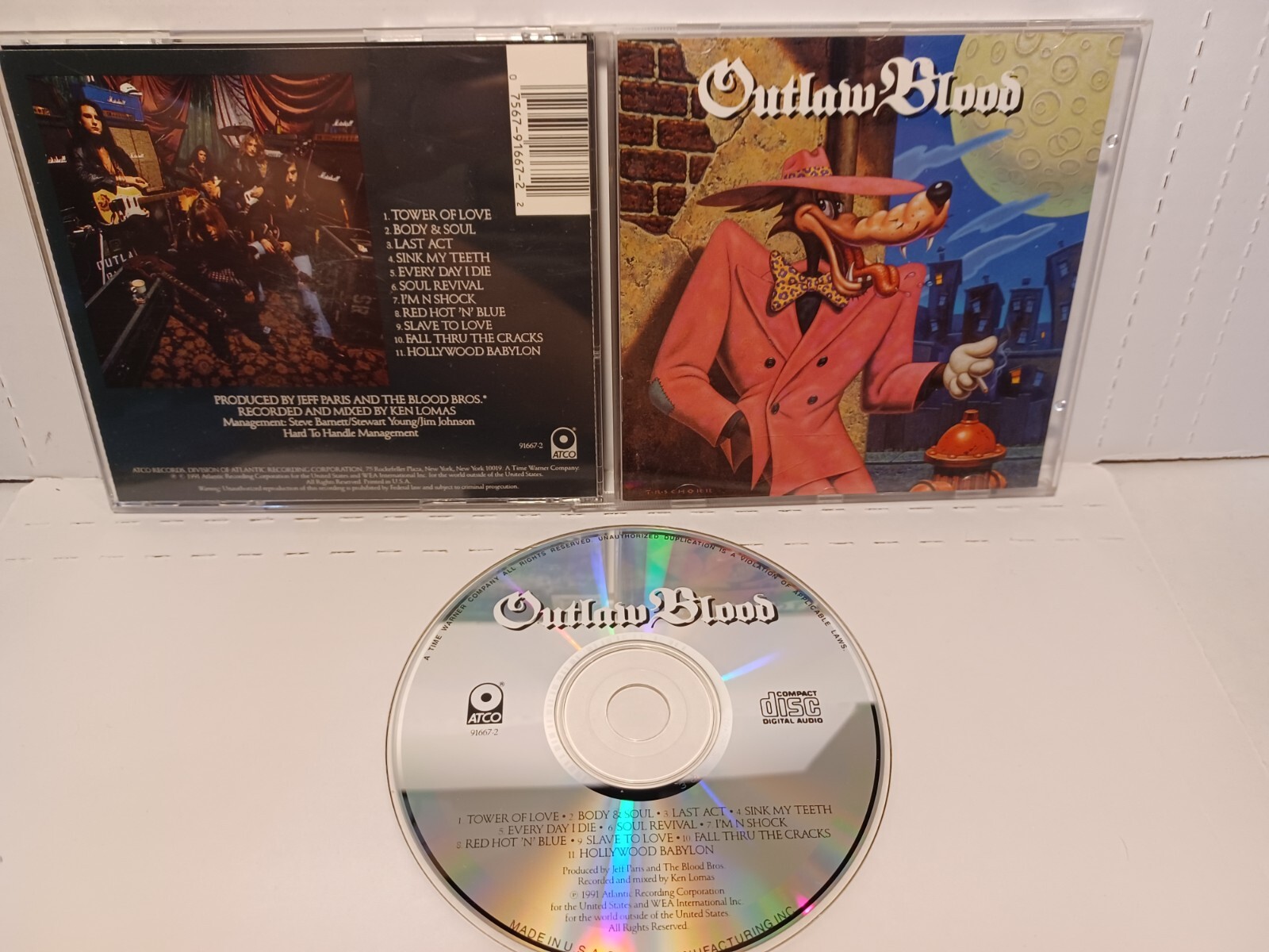 Outlaw Blood - self titled CD ORIGINAL ATCO 1991 | eBay