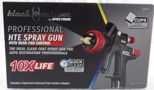 Black Widow By Spectrum BW-HTE-RF 70412 Professional HTE Spray Gun w/ 1 ...