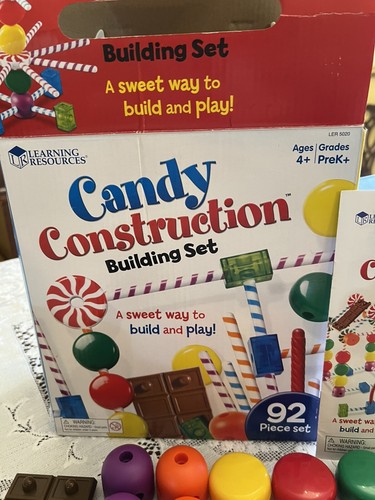 Learning Resources Candy Construction Building Set 91 Pieces Nice | eBay