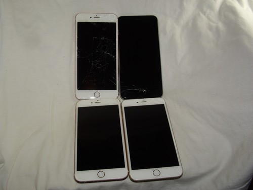 Lot of (4) Apple iPhone 6s Plus models A1634 A1687 for PARTS ONLY (j1 ...