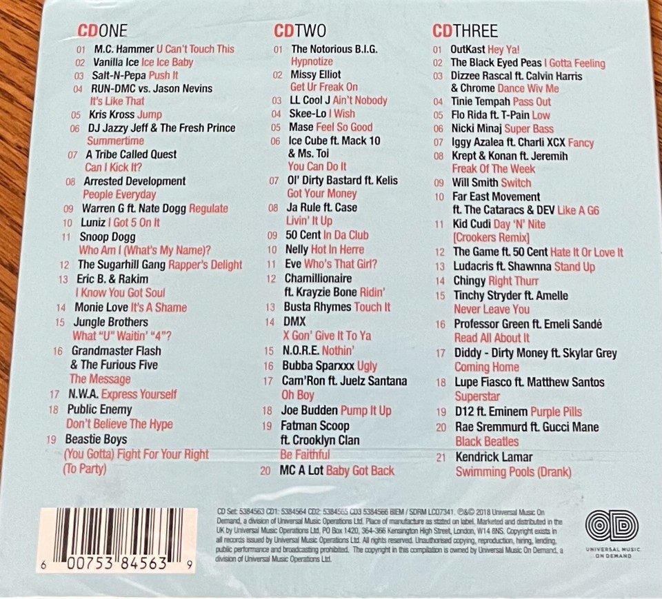 VARIOUS ARTISTS "RAP ALL STARS" BRAND NEW 2018 UK 3CD ALBUM IMPORT | eBay