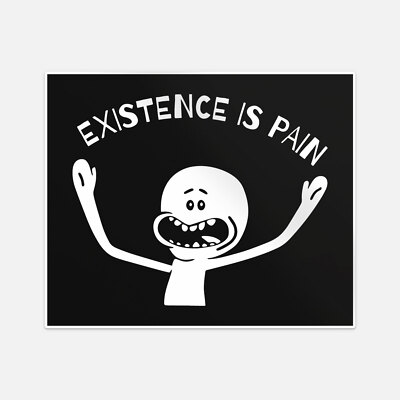 Existence Is Pain Funny Sticker Vinyl Car Bumper Decal | eBay
