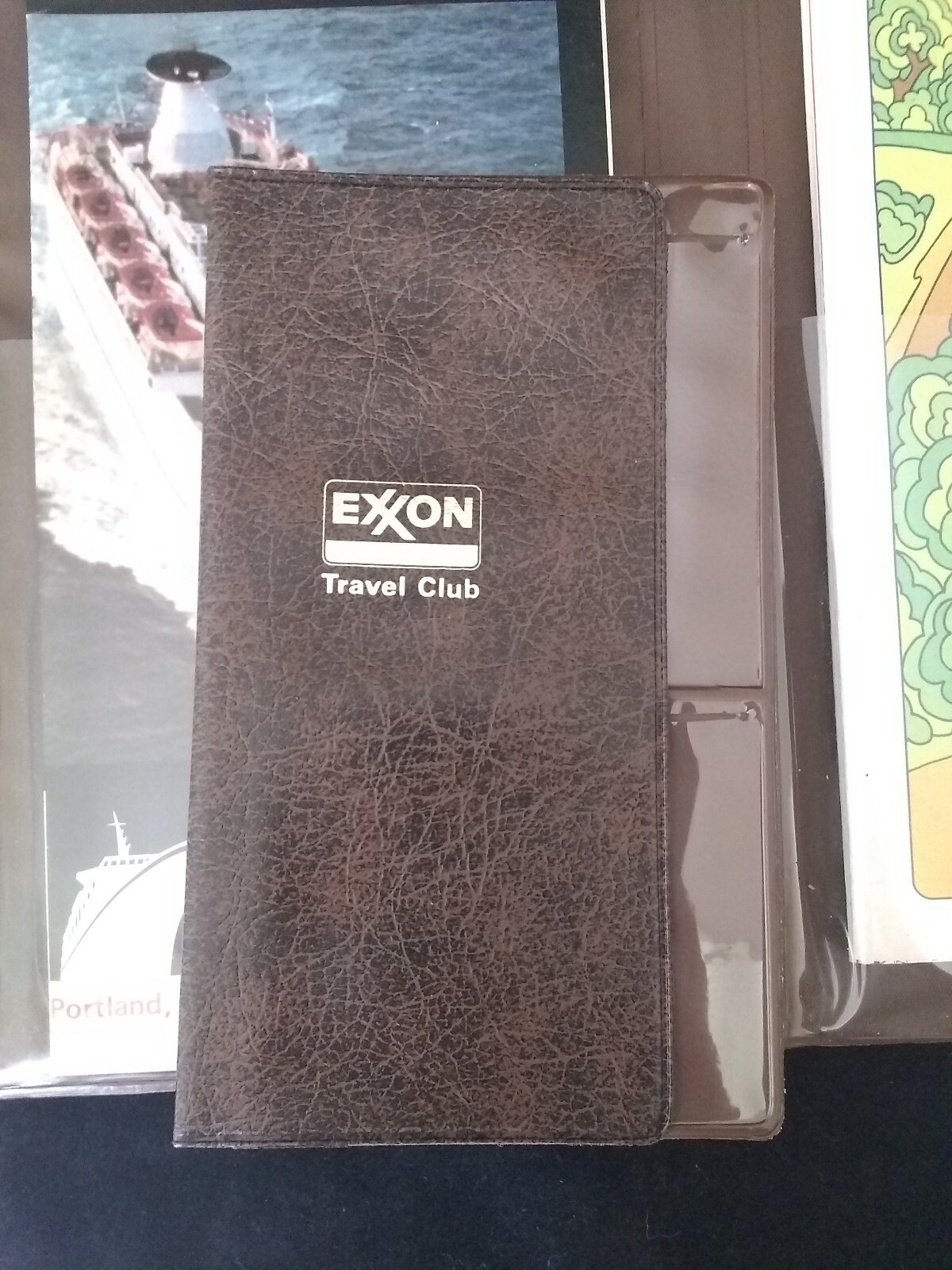 Exxon Travel Club Map Holders w/ Vintage Maps | eBay