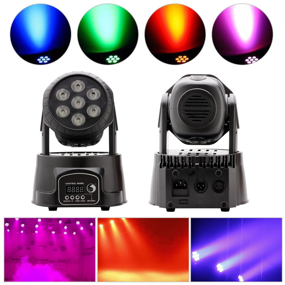 105W RGBW Moving Head Stage Lighting LED DJ Party Light DMX Beam Disco ...
