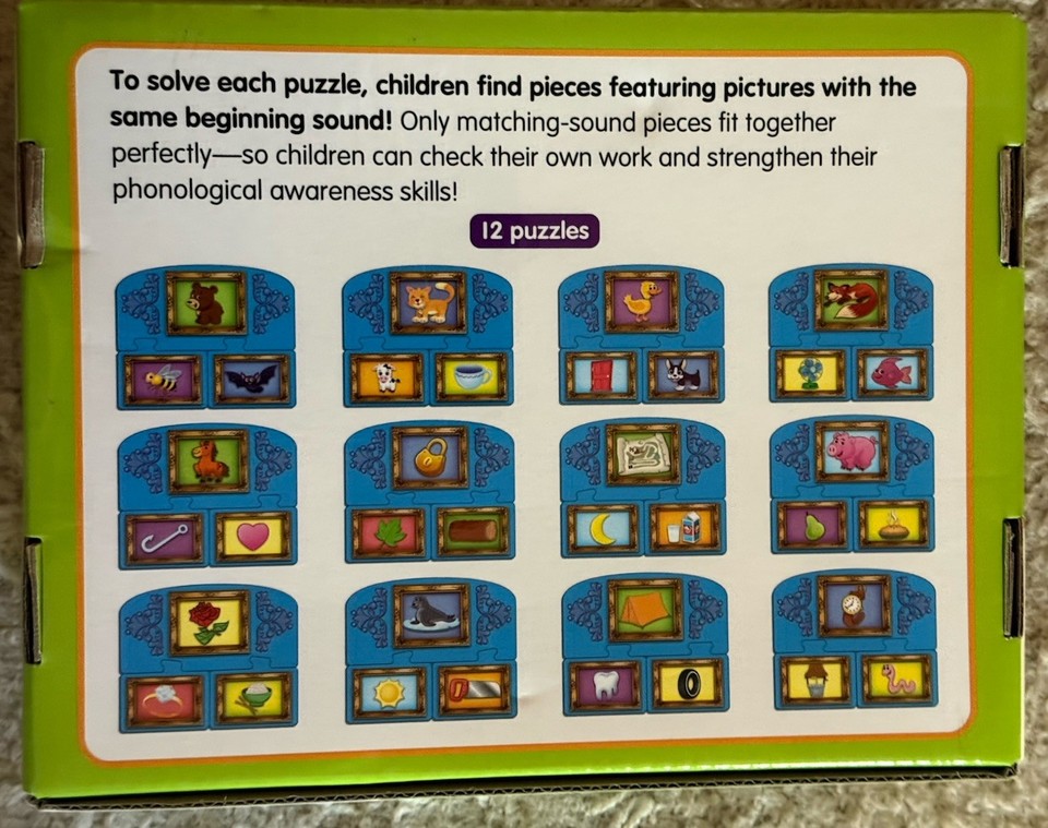 Lakeshore Phonological Awareness Learning Puzzles-Beginning Sounds ...