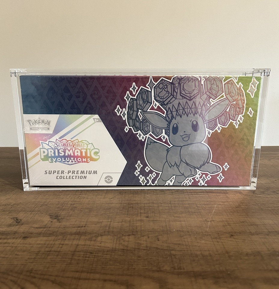 Prismatic Evolutions Super Premium Collection SPC Acrylic Display Case ...