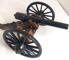 Miniature Toy Cannon Die-cast Metal 6" long ,2 1/4 inch wheels, 3 1/2 ...