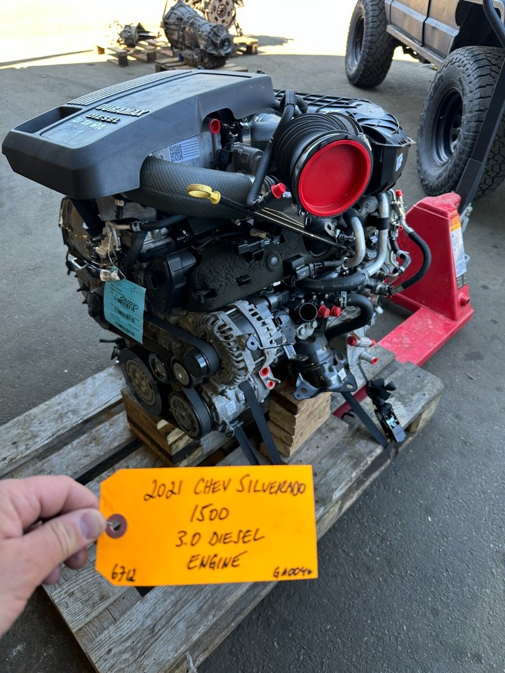 21 CHEVROLET GMC 1500 YUKON SUBURBAN 3.0 DURAMAX DIESEL ENGINE MOTOR ...