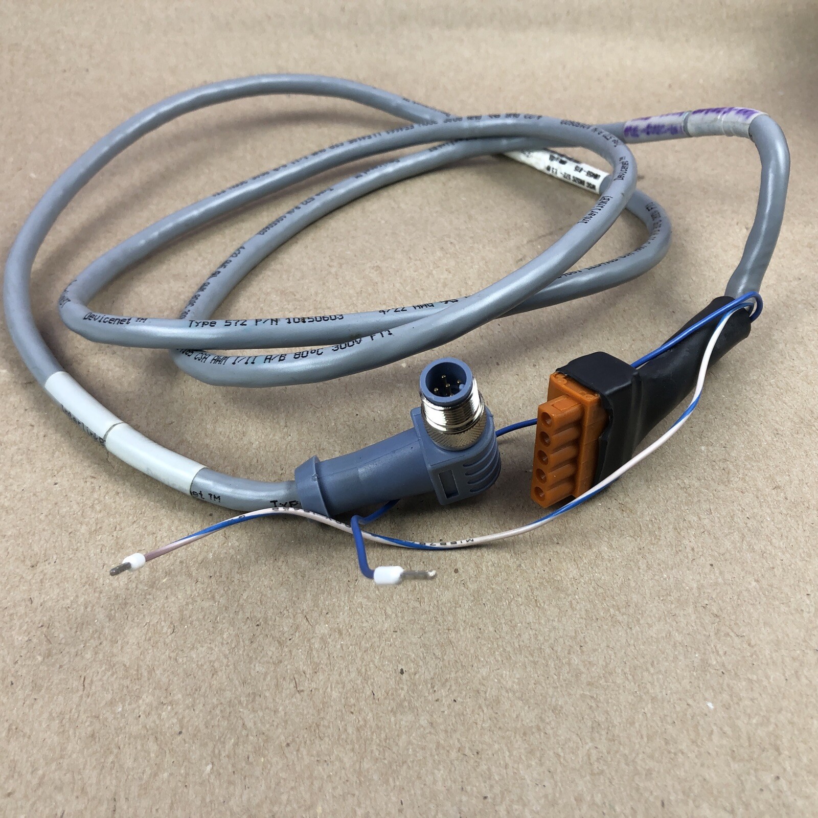 InterlinkBT, TURCK WSC BK52C 572-1.5M DeviceNet Cable, Angle M12, CBC5 ...