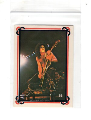 KISS COLLECTOR CARD PUZZLE PIECE #99 1978 DONRUSS AND AUCOIN MGT | eBay