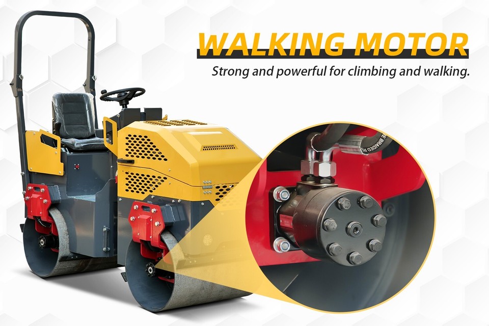 Full Hydraulic Tandem Smooth Drum Vibratory Soil Asphalt Road Roller ...