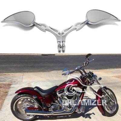 Motorcycle Teardrop Side Mirrors For American IronHorse Slammer SZ ...